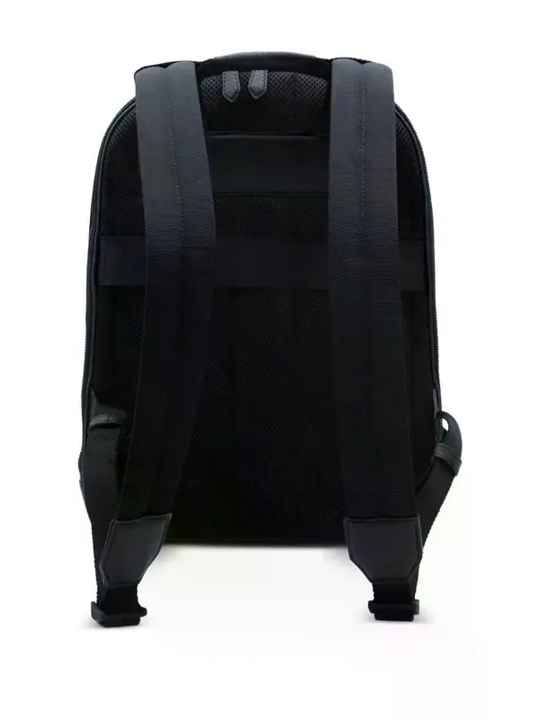 Montblanc Medium Zip Leather Backpack - Blue