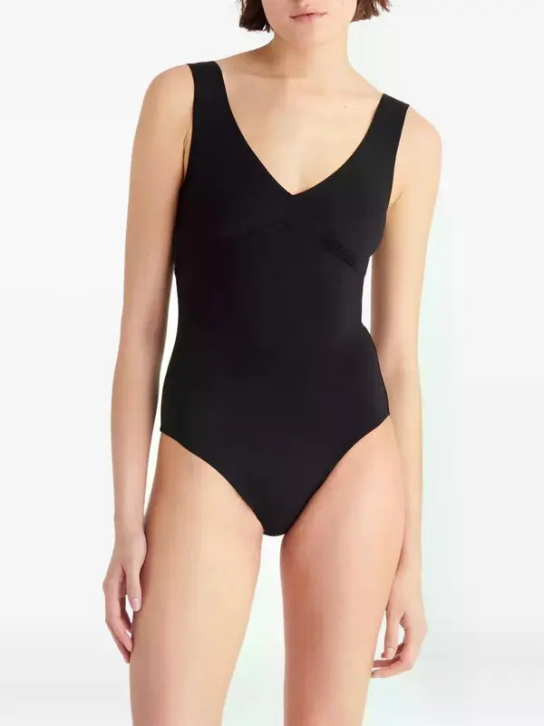 ERES V-neck One-piece Swimsuit - Black