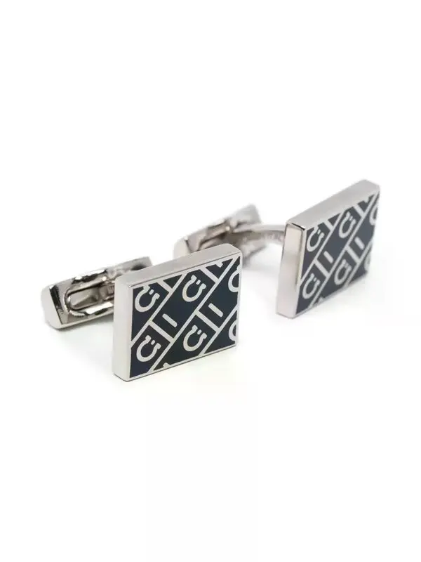 FERRAGAMO Square Pattern Cufflinks