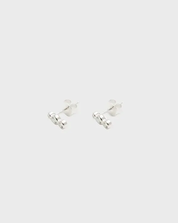 RAGBAG 925 Sterling Stud Earrings - Silver