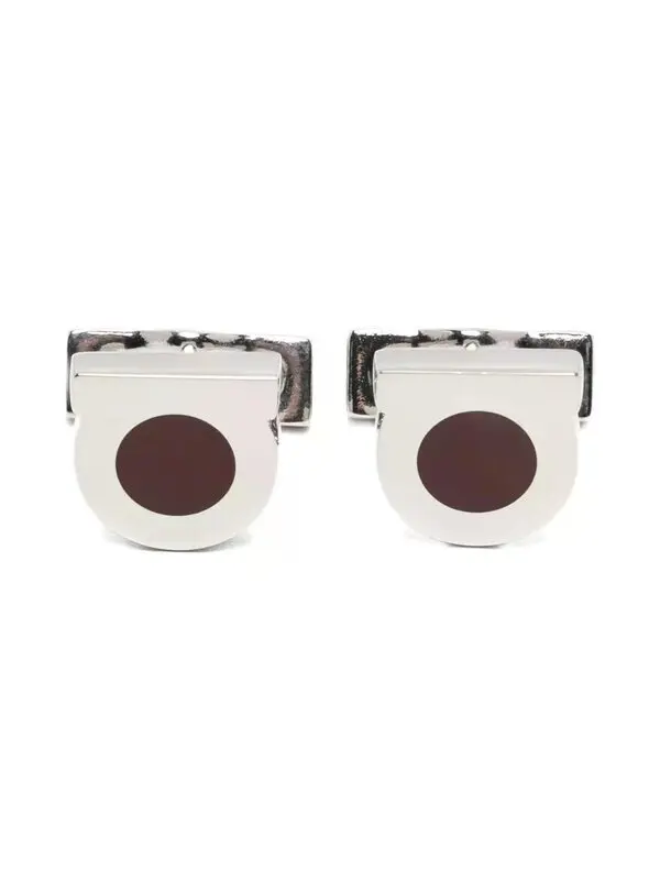 FERRAGAMO Logo Cufflinks - Silver