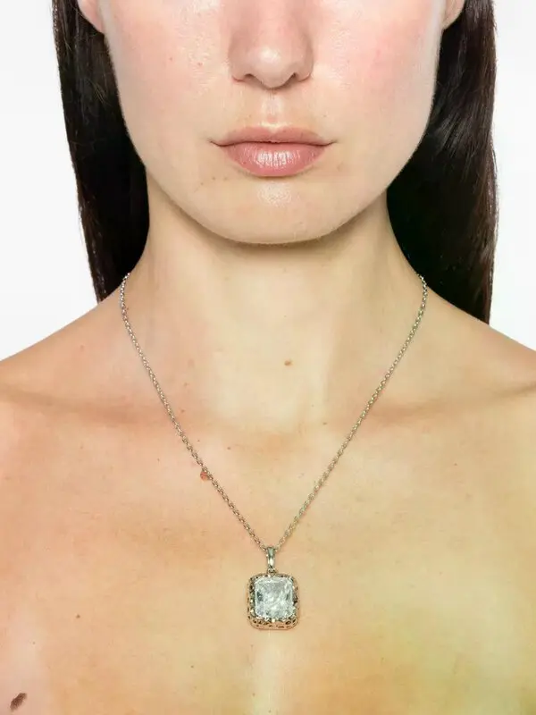 DARKAI Radiant Square Pendant Necklace