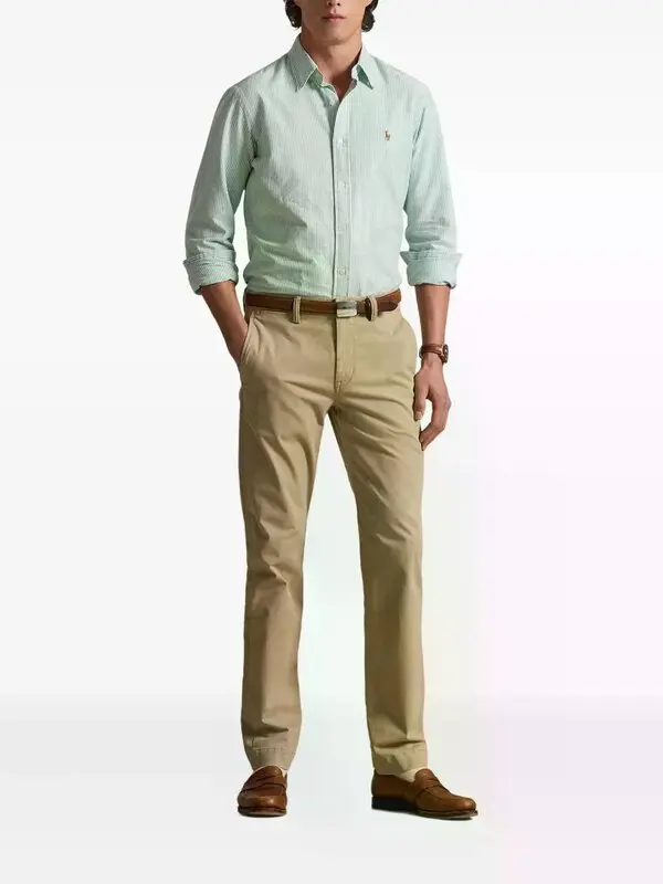 Polo Ralph Lauren Long-sleeved Striped Shirt - Green