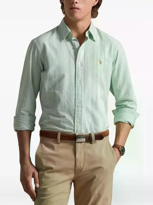 Polo Ralph Lauren Long-sleeved Striped Shirt - Green