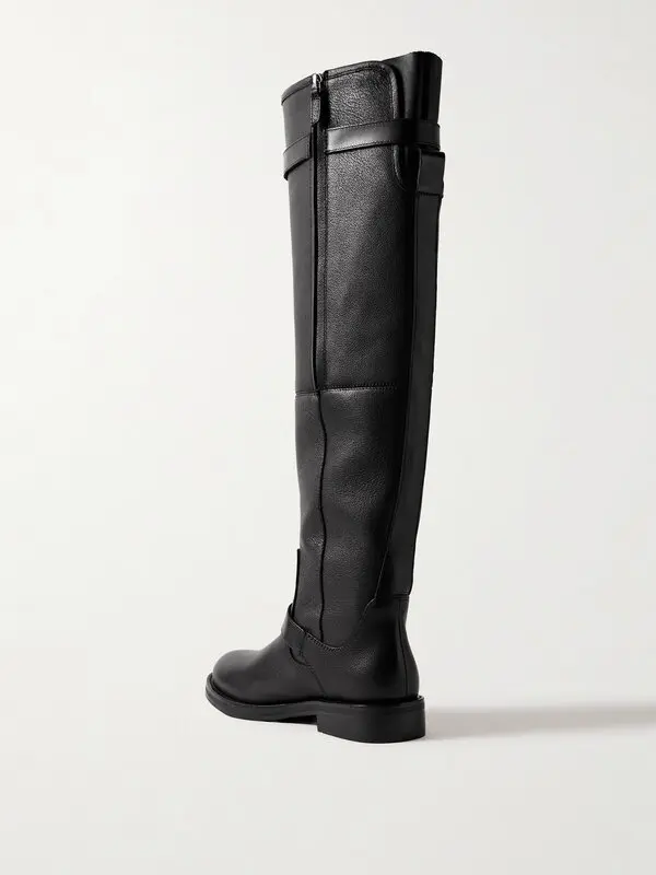 Simkhai Noah Leather Over-the-knee Boots - Black