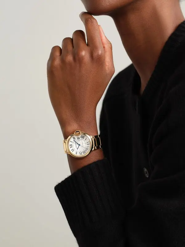 Cartier Ballon Bleu De Automatic 18kt Watch - Gold