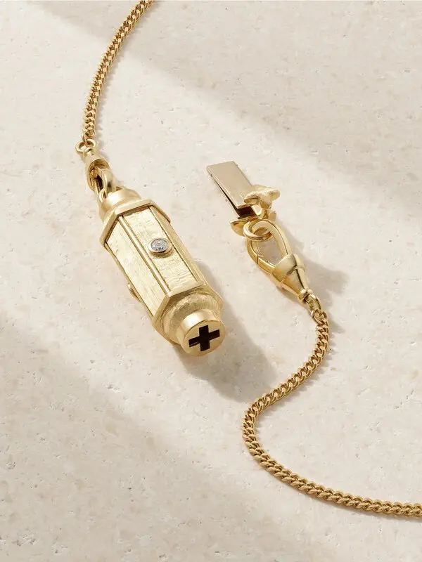 MARIE LICHTENBERG Baby Locket 18-karat Diamond Necklace