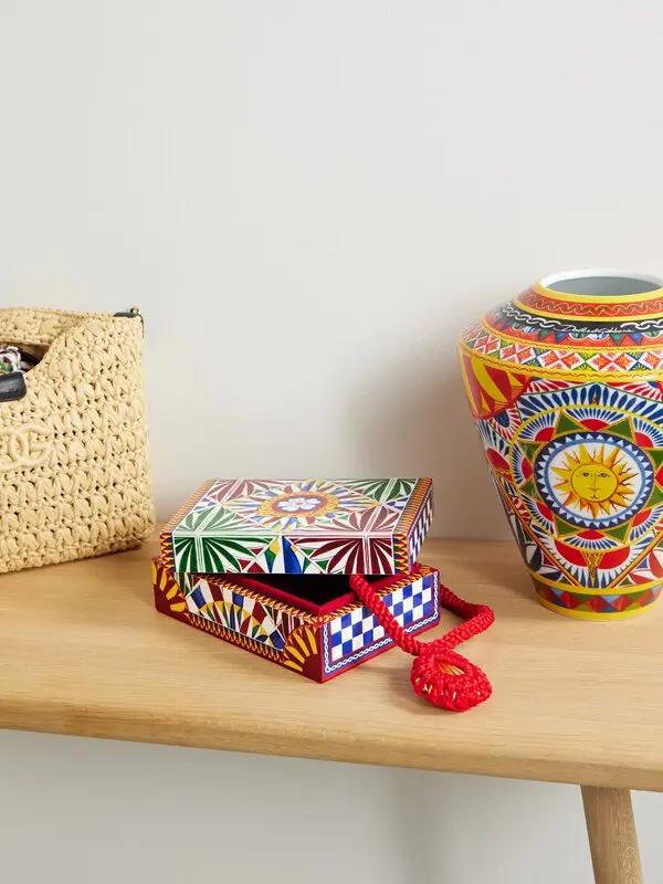 Dolce & Gabbana Caretto Printed Plexiglass Box