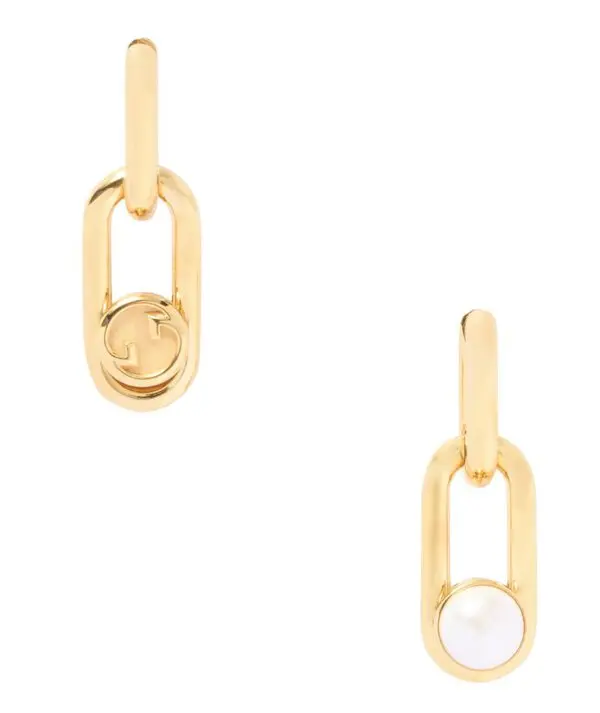 Gucci Gg Faux Pearl Earrings - Gold