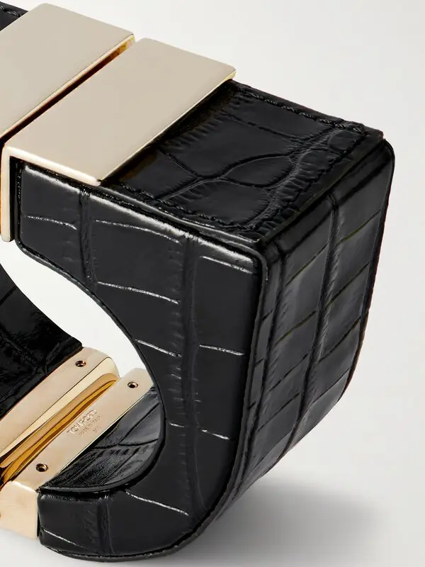 TOM FORD Croc-effect Patent-leather Cuff