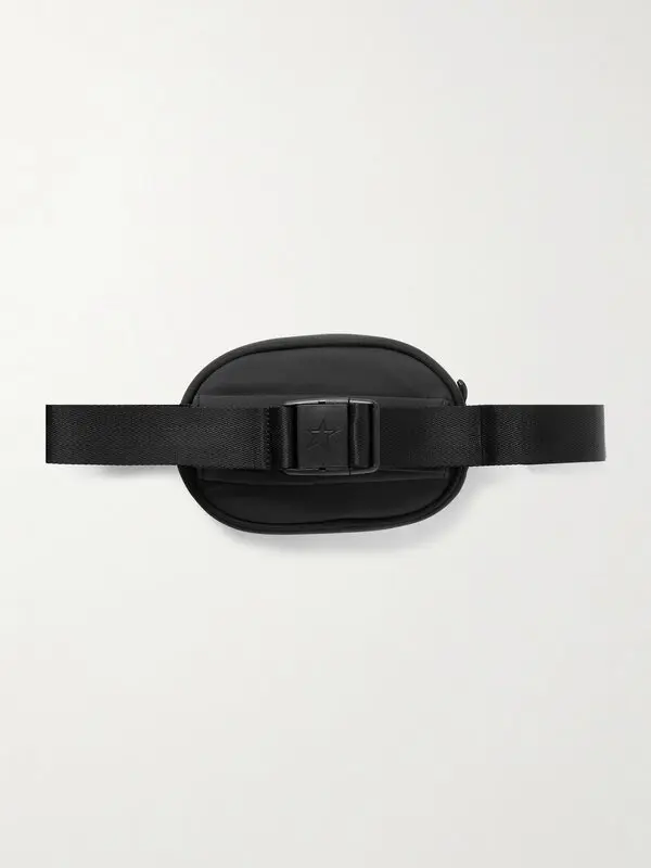 Perfect Moment Star Embroidered Quilted Belt Bag - Black