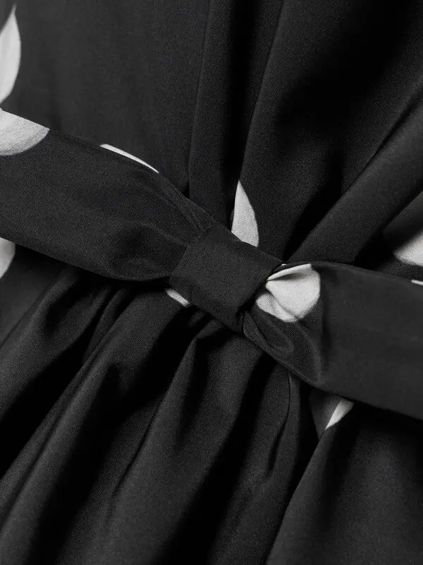 Bernadette Bodette Polka-dot Taffeta Gown