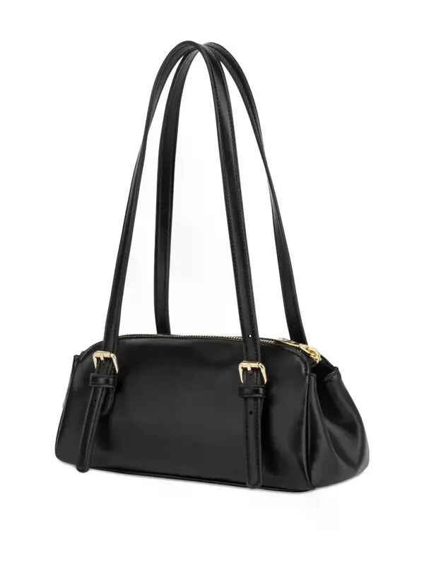 Moschino Buckle Shoulder Bag - Black