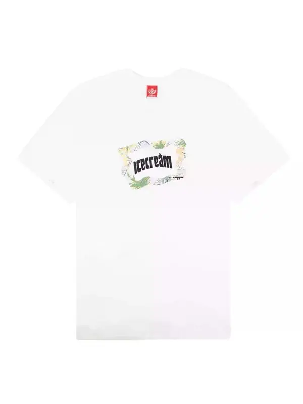 ICECREAM Flag Short-sleeve T-shirt - White