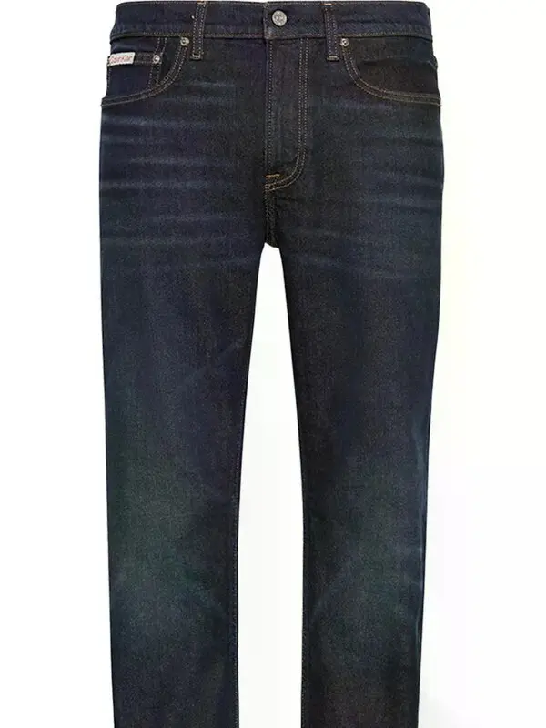 Calvin Klein Logo-patch Jeans - Blue