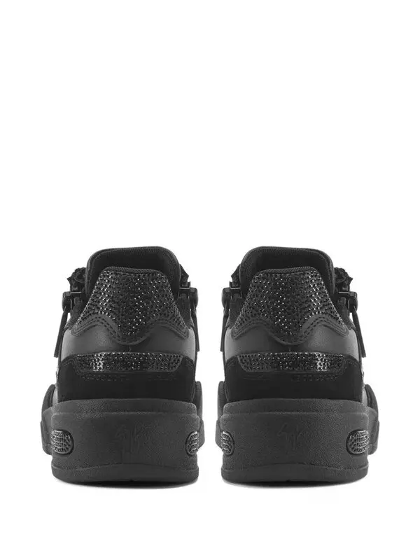 GIUSEPPE ZANOTTI Gz-ghost Zip Embellished Sneakers - Black