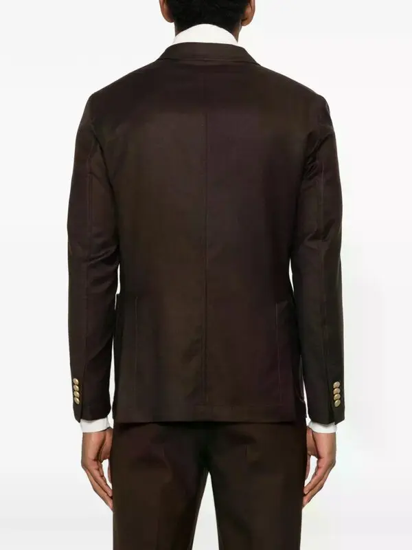 MANUEL RITZ Double-breasted Button Jacket - Brown