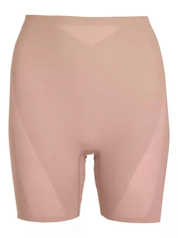 Calvin Klein Sheer-panel Shaping Shorts - Neutrals