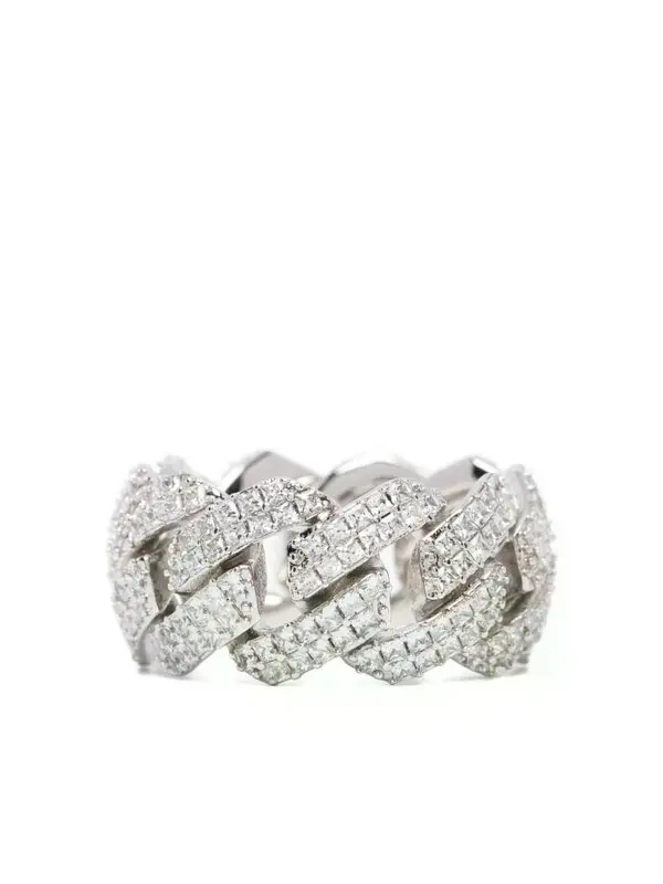 DARKAI Diamond-embellished Chain Ring