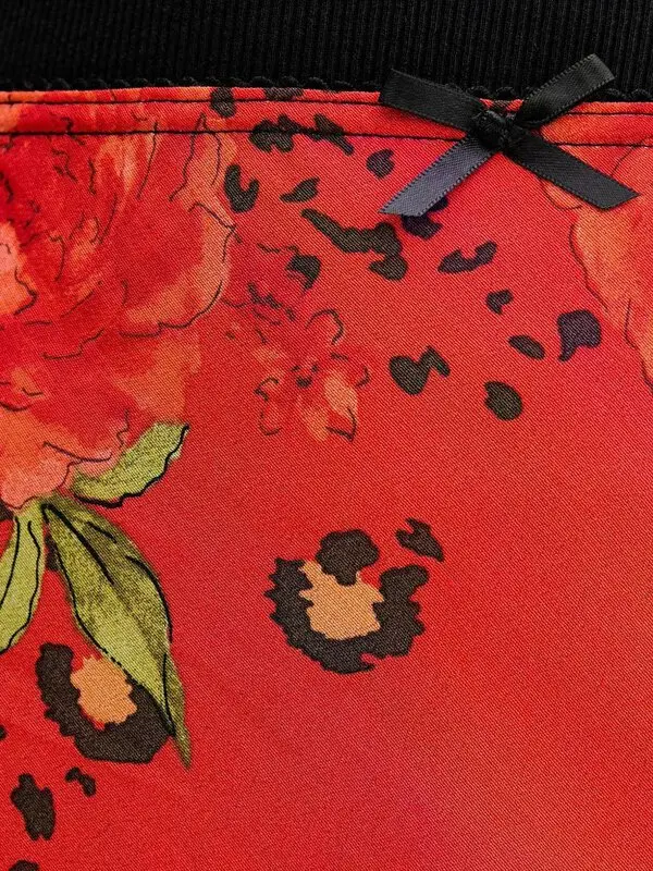 NEVER FULLY DRESSED Floral-print Midi Skirt