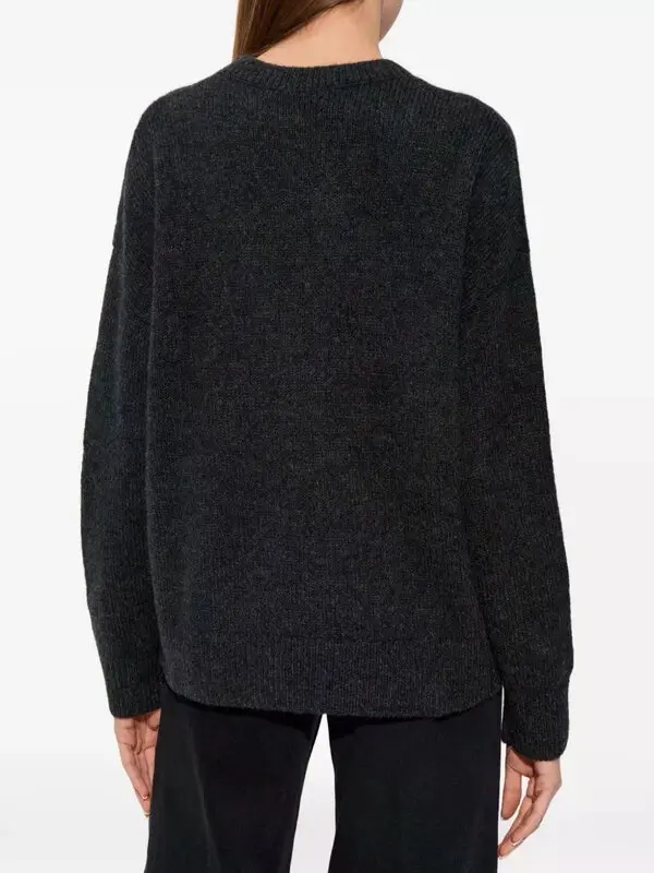 DIESEL® M-areeta Logo Cut-out Sweater - Grey