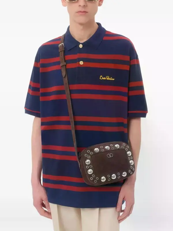 Valentino Garavani Nellcôte Ball-studs Leather Shoulder Bag