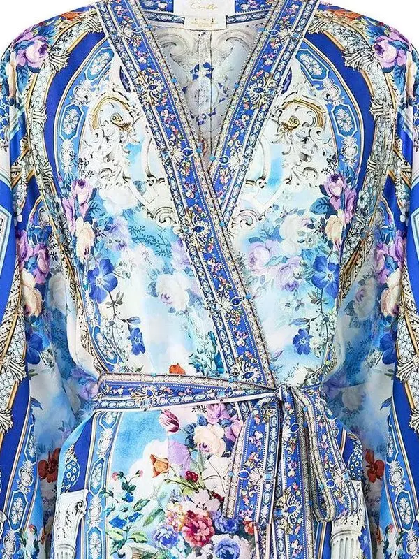 Camilla Ottoman Opulence Floral-print Kimono