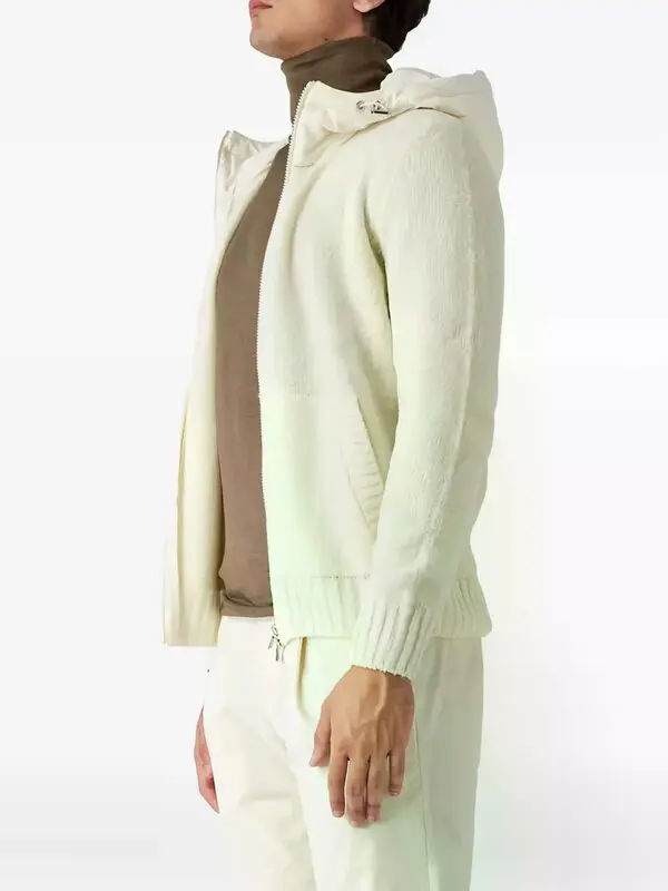 GRAN SASSO Hooded Knit Zip-up