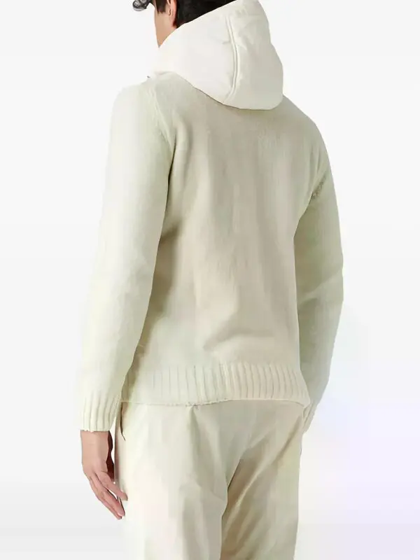 GRAN SASSO Hooded Knit Zip-up