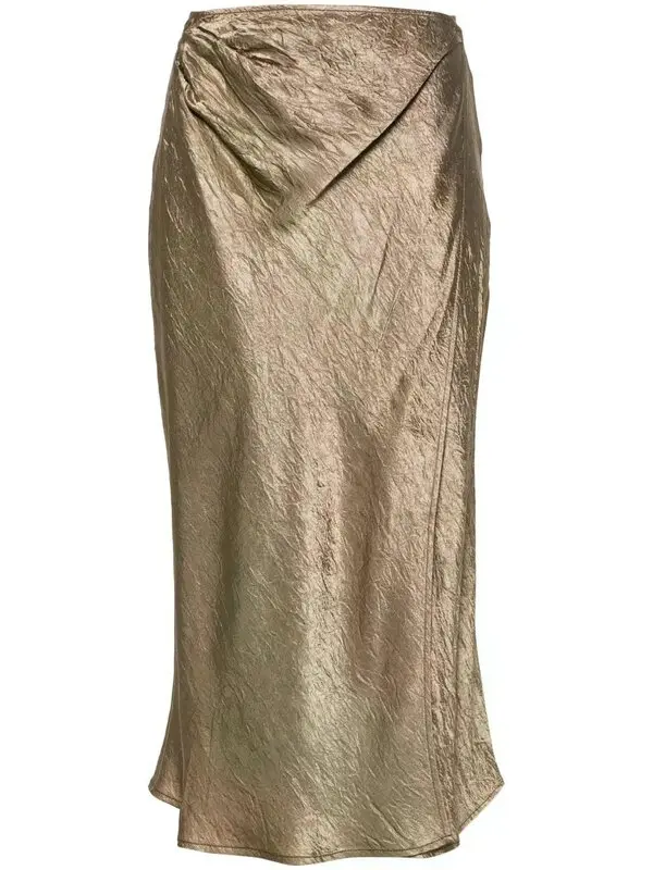 Acne Studios Satin Wrap Midi Skirt