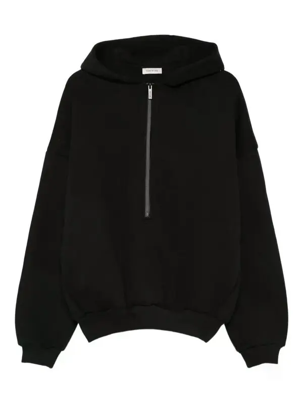 Fear Of God Zip Hooded Sweatshirt - Black