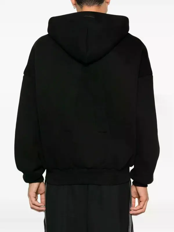 Fear Of God Zip Hooded Sweatshirt - Black