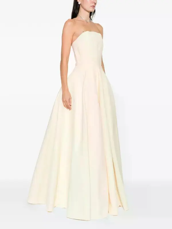 Solace London Strapless Flared Skirt Dress