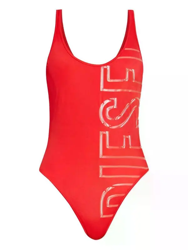 DIESEL® Logo One-piece Swimsuit - Red