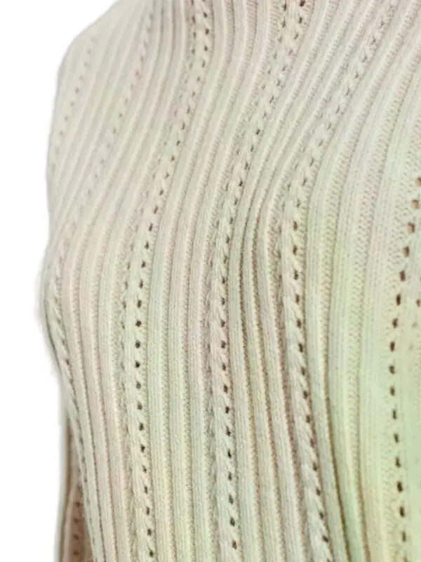 SAMSOE SAMSOE Satilly Turtleneck Openwork-design Sweater
