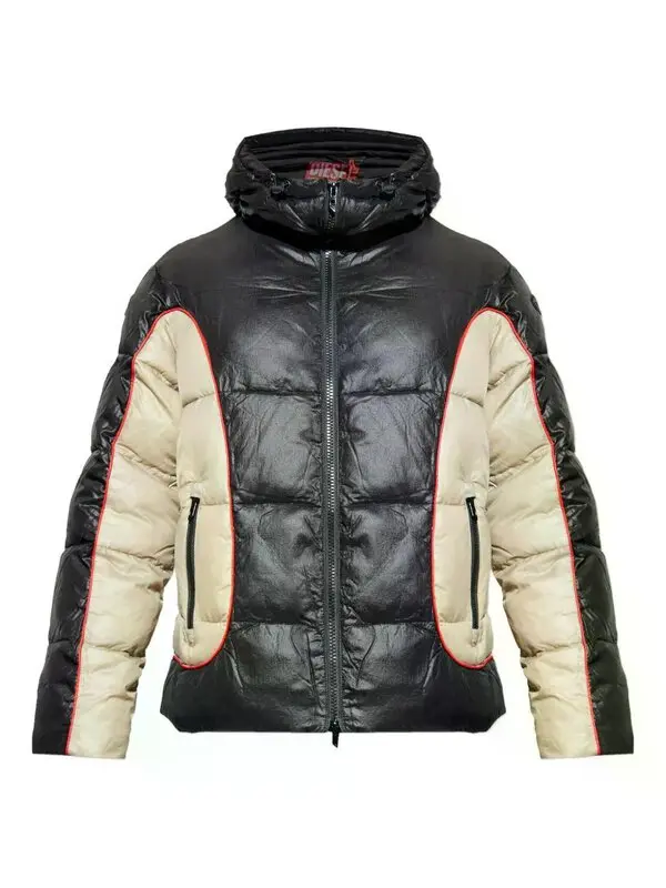 DIESEL® W-ostend-wrd Hooded Jacket - Black
