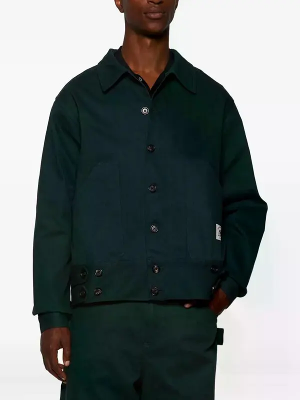 BODE Side-tab-buttons Jacket - Green