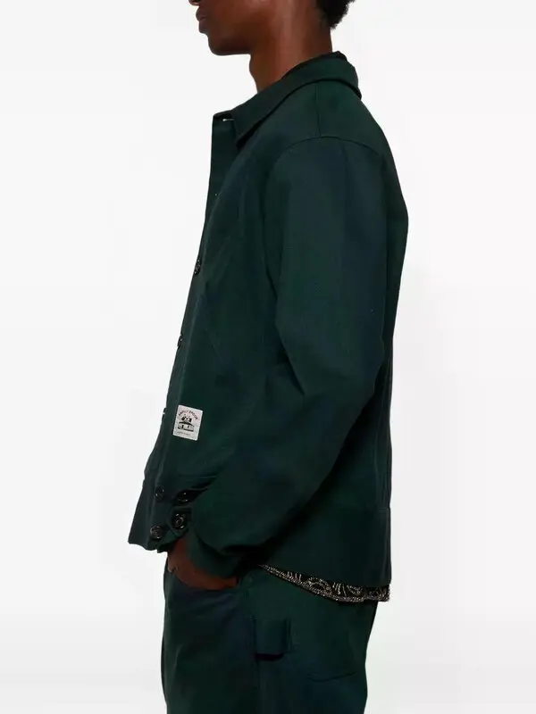 BODE Side-tab-buttons Jacket - Green