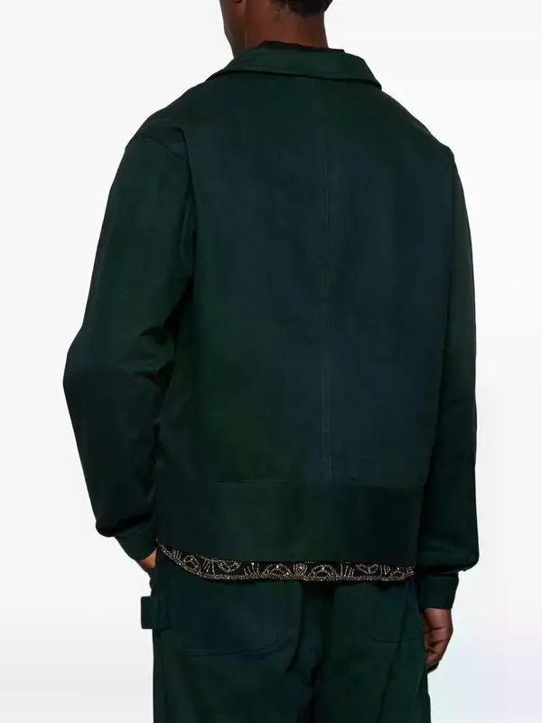 BODE Side-tab-buttons Jacket - Green