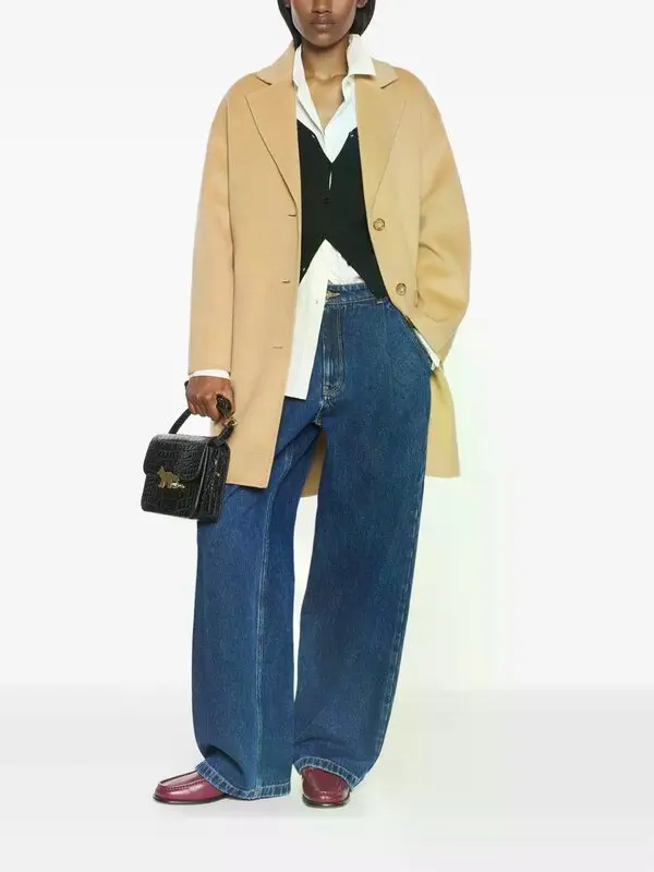 Maison Kitsuné Button Wool Coat