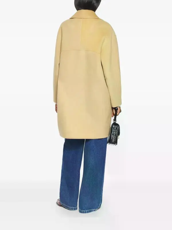 Maison Kitsuné Button Wool Coat