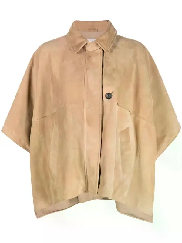 Brunello Cucinelli Short Suede Cape