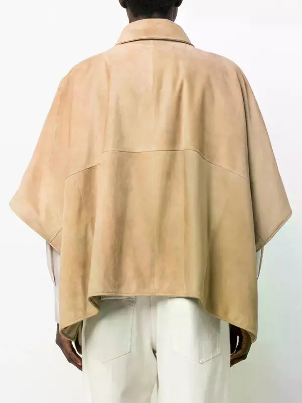 Brunello Cucinelli Short Suede Cape
