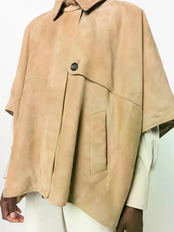 Brunello Cucinelli Short Suede Cape