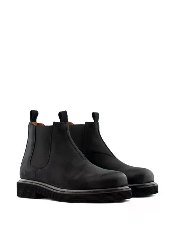 BUTTERO® Leather Chelsea Boots - Black