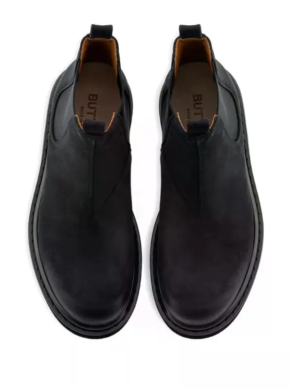 BUTTERO® Leather Chelsea Boots - Black