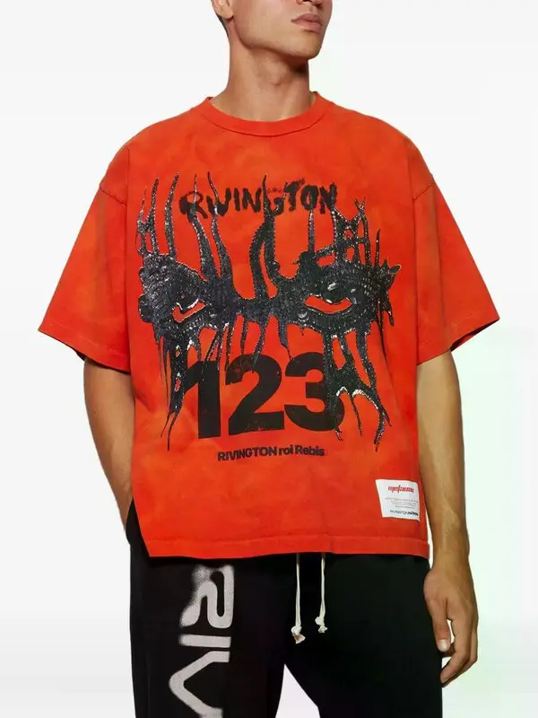 RRR123 Graphic-print T-shirt - Red
