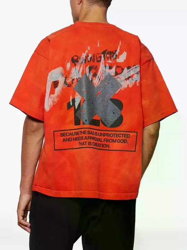 RRR123 Graphic-print T-shirt - Red