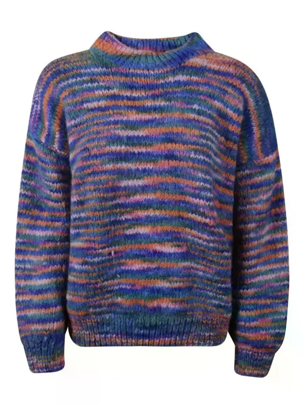 FRANTIC Multi-stripe Crew Neck Sweater