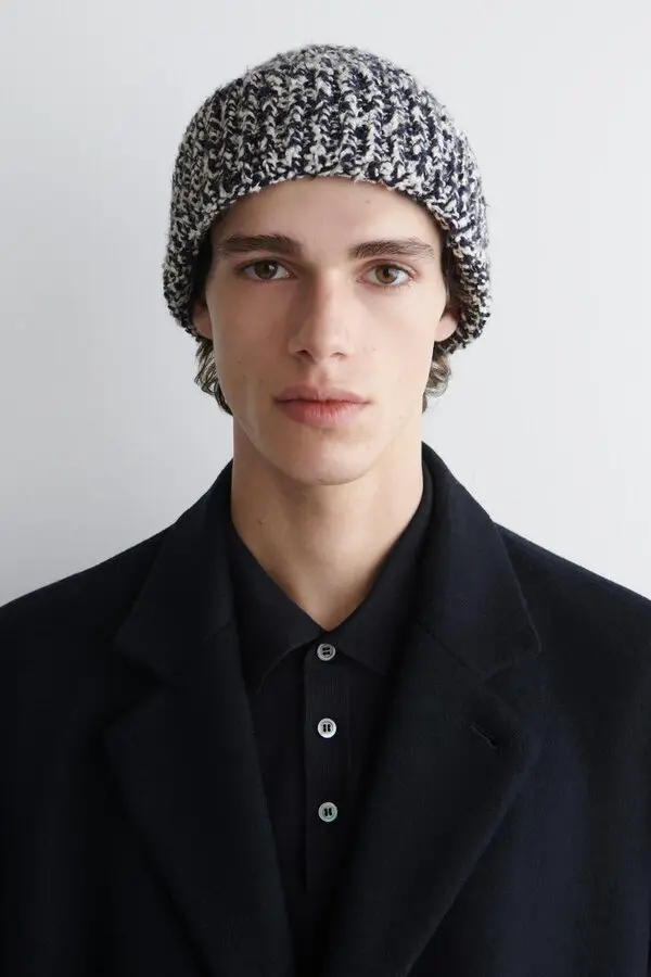 Cos Flecked Wool-blend Beanie